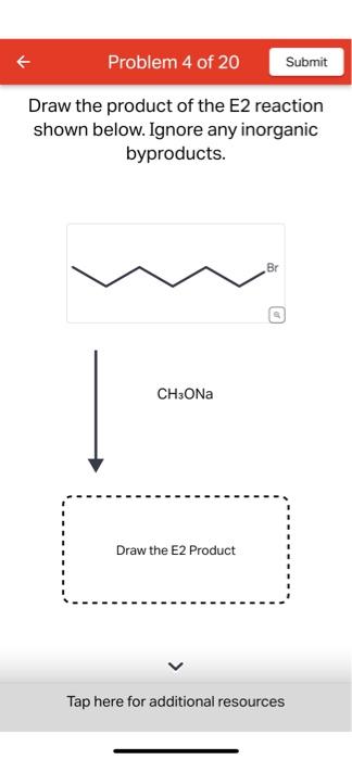 Solved Draw the product of the E2 reaction shown below. | Chegg.com