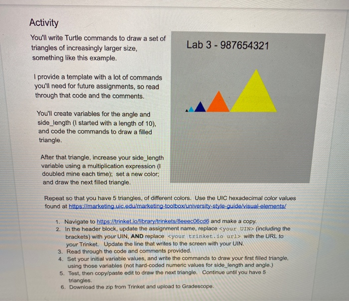 Solved i need help with this lab for CS, i must write it in | Chegg.com