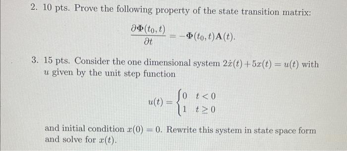 Solved 2. 10 pts. Prove the following property of the state | Chegg.com