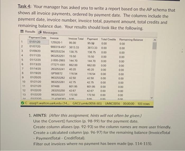 Solved Task 4 Your Manager Has Asked You To Write A Report 