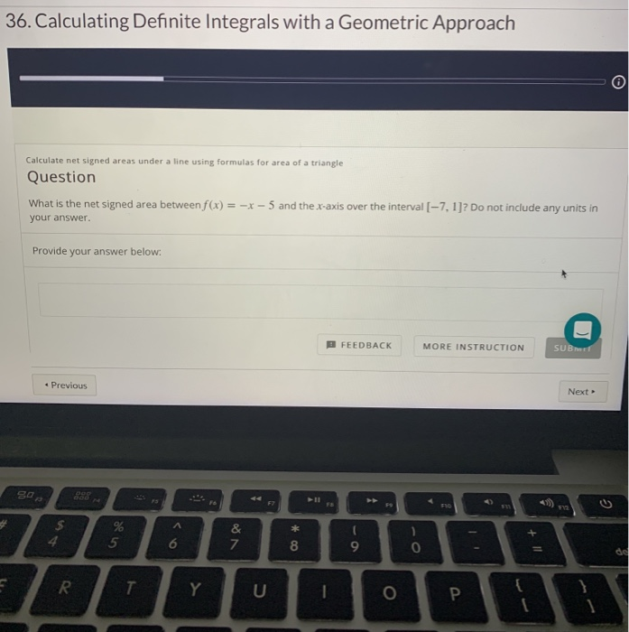 Solved 36. Calculating Definite Integrals with a Geometric | Chegg.com