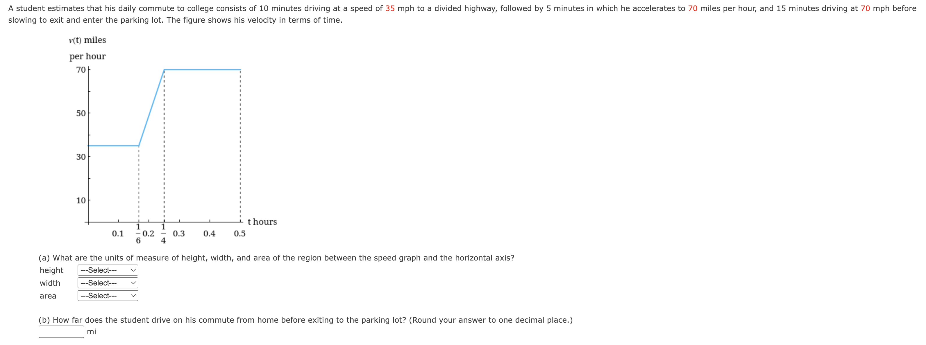 Solved Consider the following.slowing to exit and enter the | Chegg.com