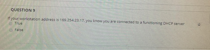 Solved QUESTION 9 If your workstation address is | Chegg.com