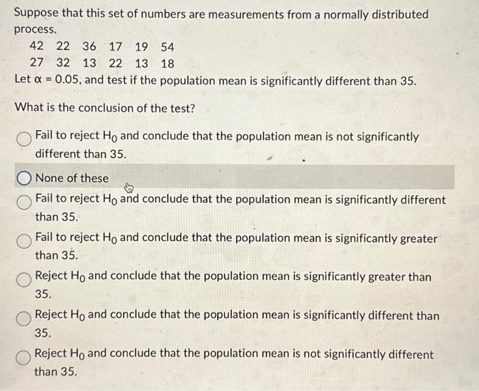 Solved Suppose that this set of numbers are measurements | Chegg.com