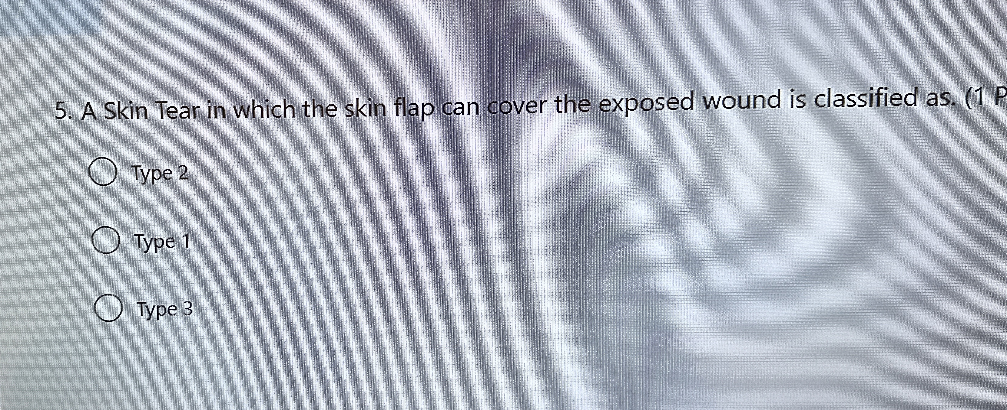 Solved A Skin Tear in which the skin flap can cover the | Chegg.com
