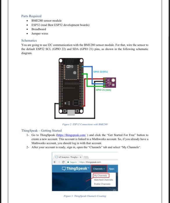 Experiment 11: ESP32 Publish Sensor Readings to | Chegg.com