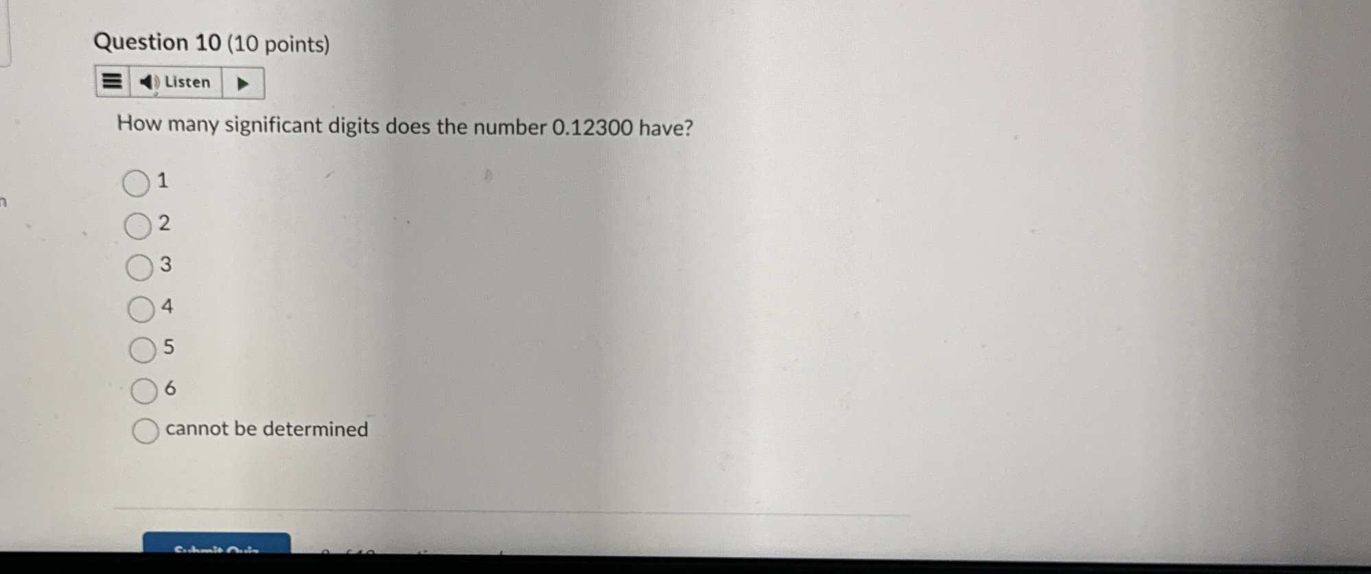 Solved Question 10 (10 ﻿points)ListenHow many significant | Chegg.com