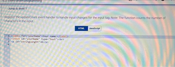Solved 6.3. Event-driven programming 380364241406320? Jump | Chegg.com