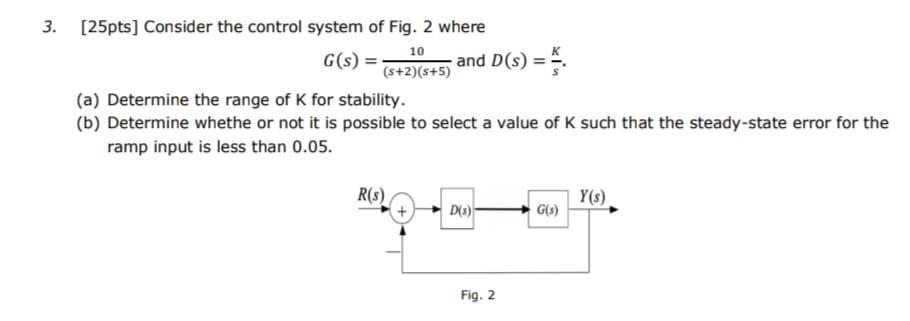 Solved Electrical Engineering - control system EENG 320 | Chegg.com