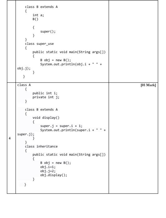 Solved Q1. Write the output for the following code segments. | Chegg.com