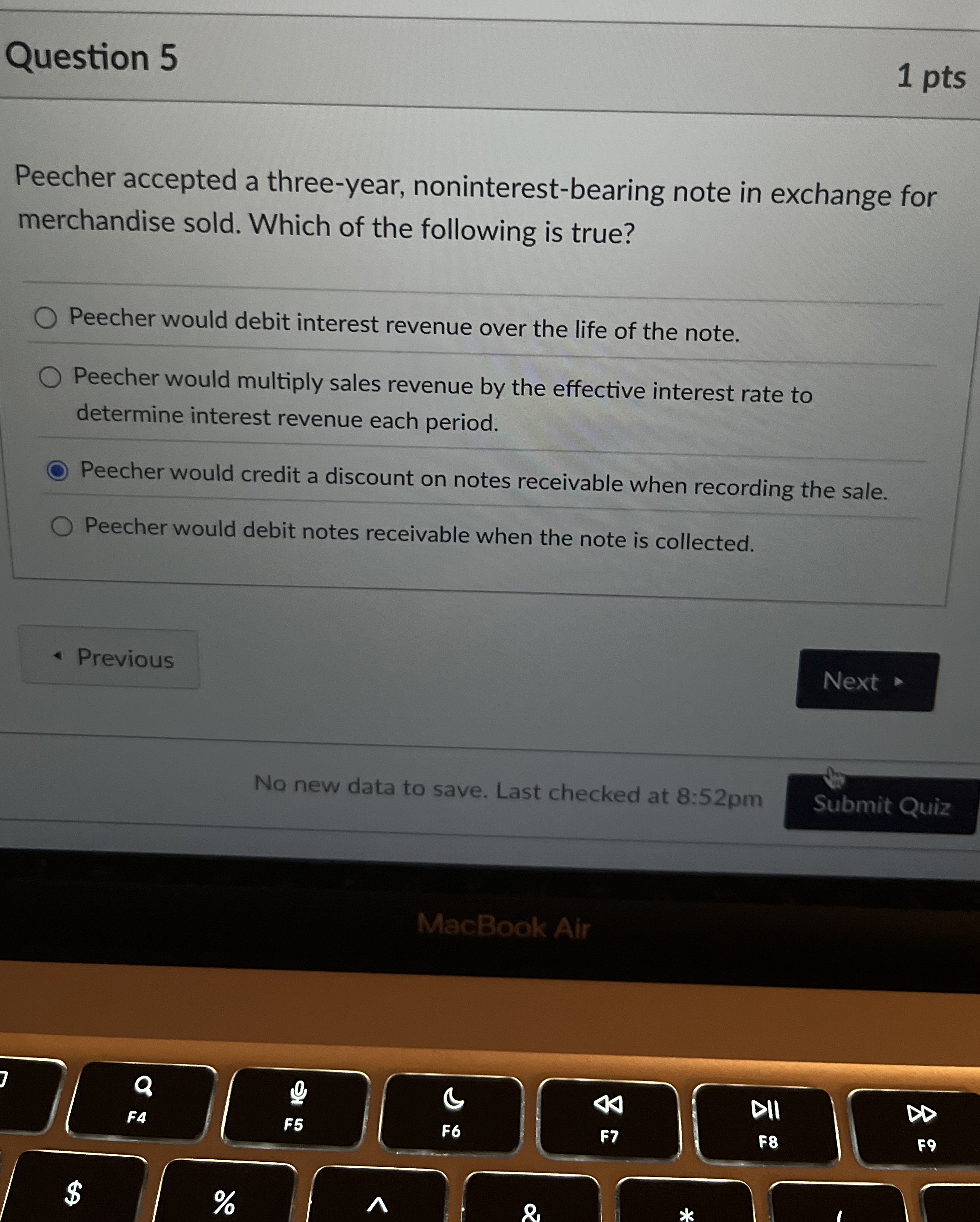 Solved Question 51 ﻿ptsPeecher accepted a three-year, | Chegg.com