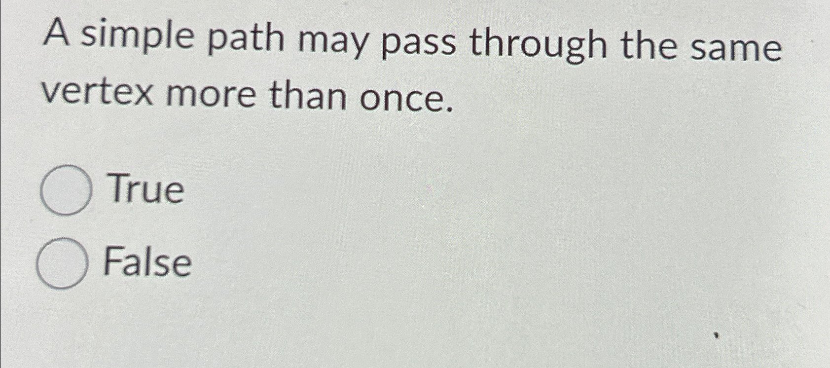 Solved A simple path may pass through the same vertex more | Chegg.com Solved A simple path may pass through the same vertex more | Chegg.com