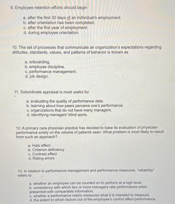 Solved 4. Exit interviews can best be used for a preventing | Chegg.com