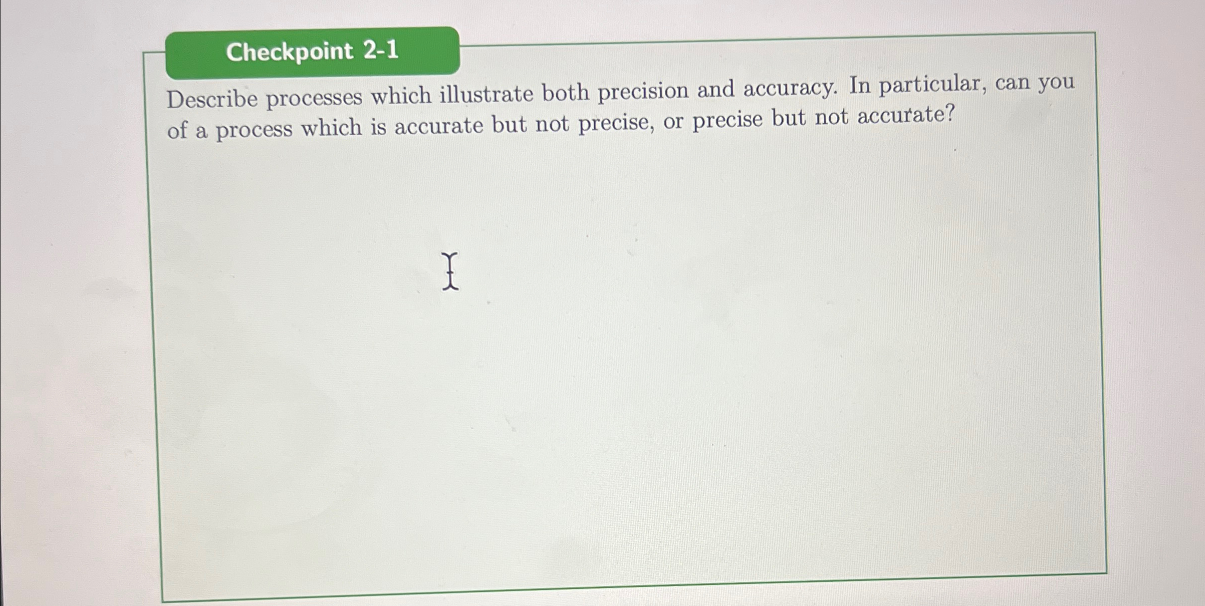 Solved Checkpoint 2-1Describe processes which illustrate | Chegg.com