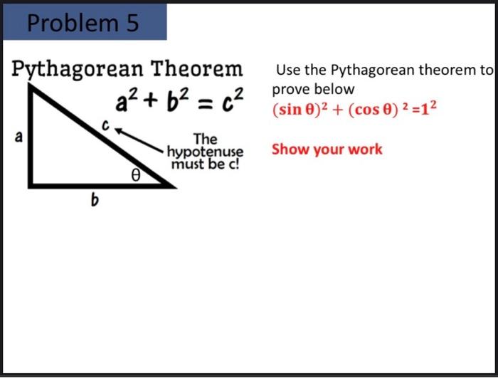 Solved Pvthagorean Theorem Use the Pythagorean theorem to | Chegg.com