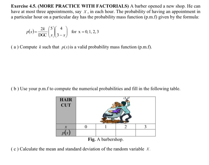 Solved Exercise 4.5. (MORE PRACTICE WITH FACTORIALS) A | Chegg.com