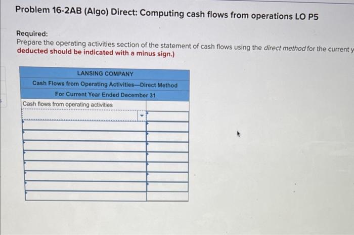 Solved Use the following information for the Problems below. | Chegg.com