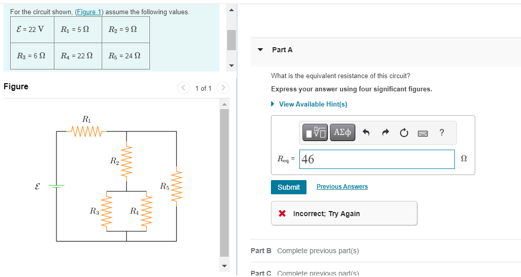 Solved For the circuit shown, (Figure 1) ﻿assume the | Chegg.com