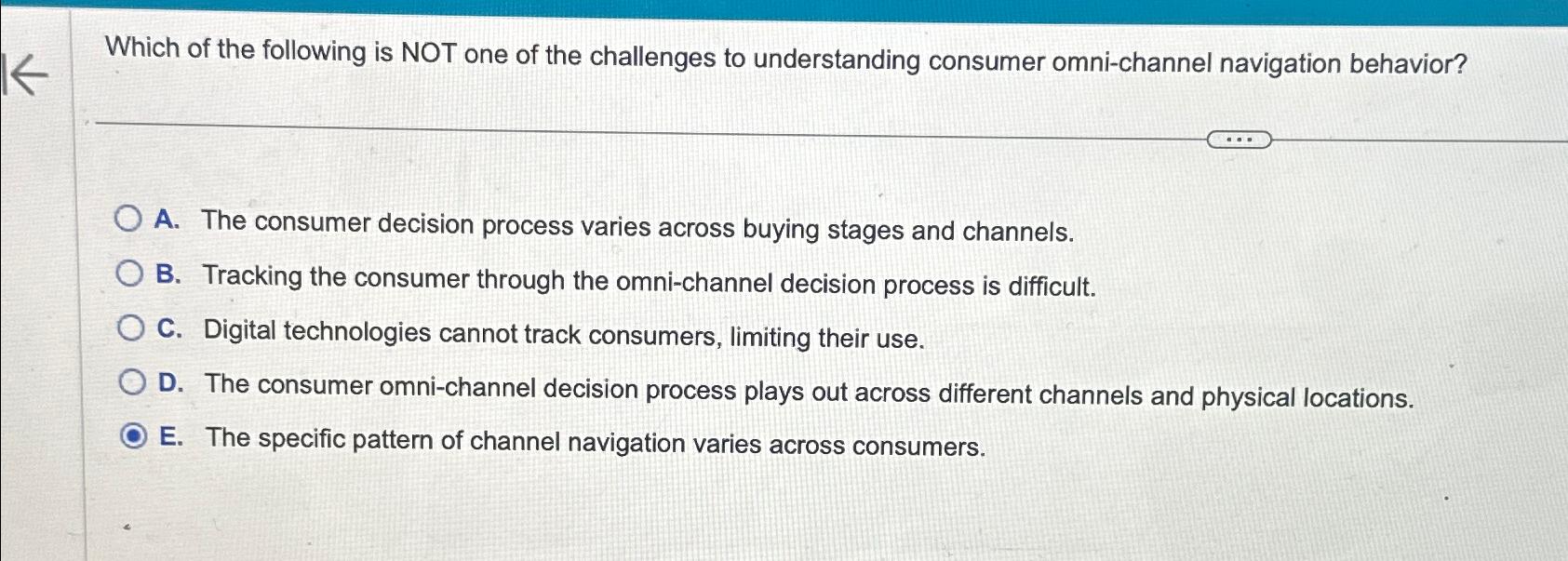 Solved Which of the following is NOT one of the challenges | Chegg.com