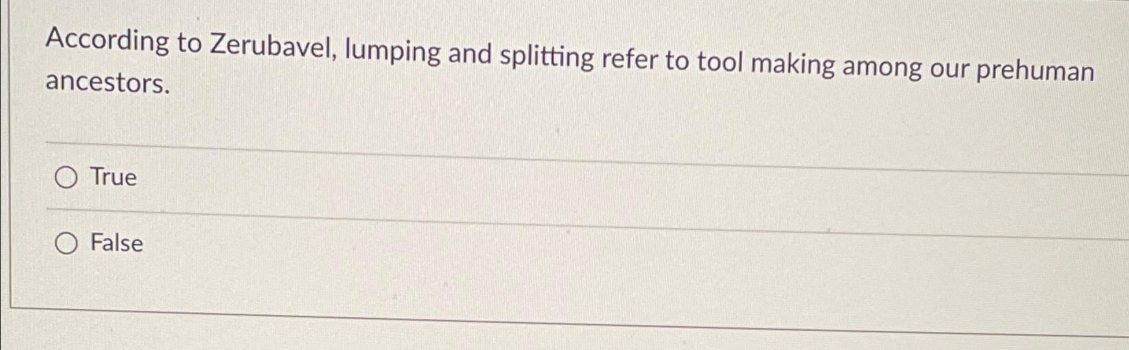 Solved According to Zerubavel, lumping and splitting refer | Chegg.com
