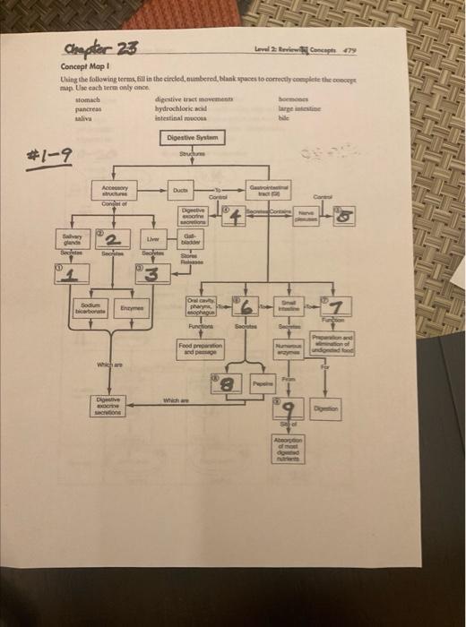 Solved map Uno eacle term only once. Concept Mop II Using | Chegg.com