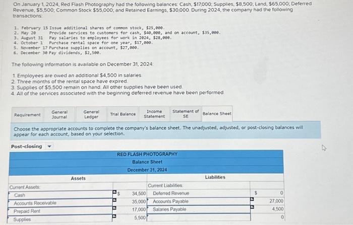 Solved I'm having trouble balancing my balance sheet. I'm | Chegg.com