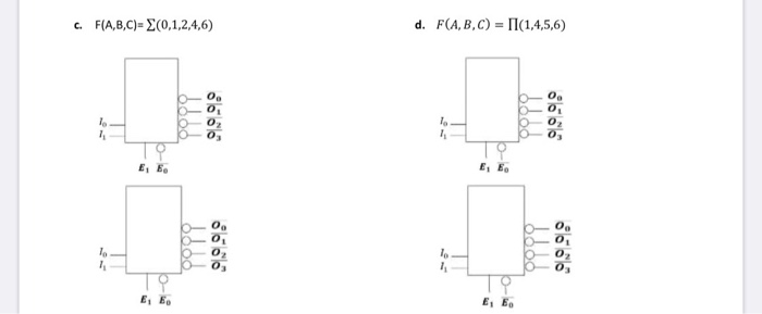 Solved Use 2x4 decoder to design 3x8 decoder? Rename OUTPUTS | Chegg.com