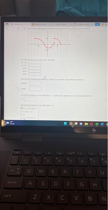 Also find the net change in g between x=-1 and x=2 | Chegg.com