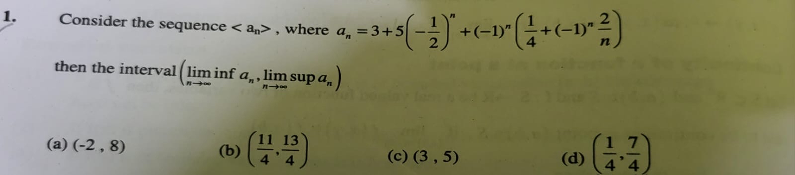 Solved Consider the sequence , ﻿where | Chegg.com
