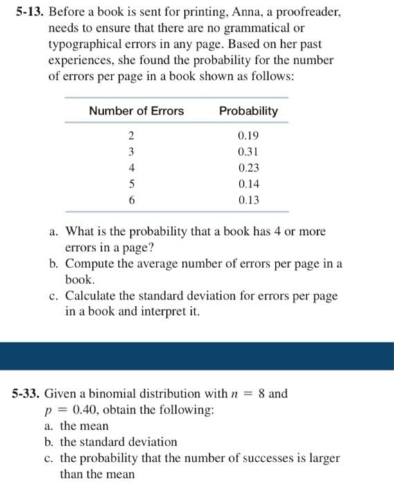 Solved 5-13. Before a book is sent for printing, Anna, a | Chegg.com