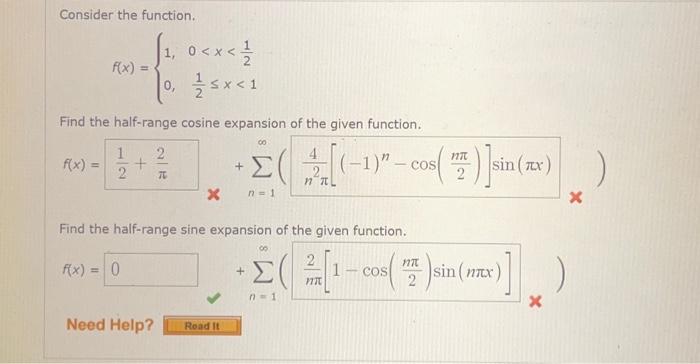 Solved Consider the function. f(x)={1,0,0 | Chegg.com