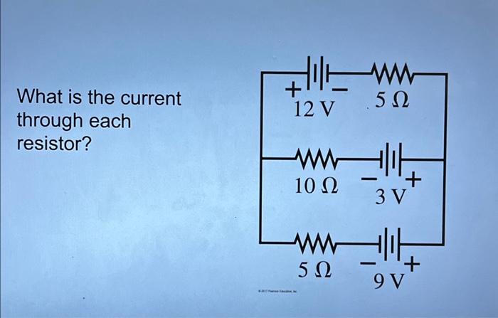 Solved What is the current through each resistor? | Chegg.com