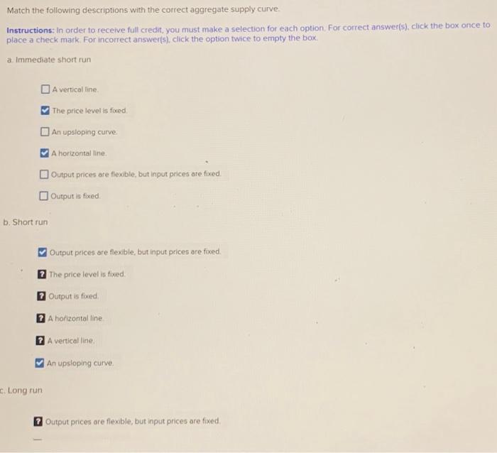 Solved Match the following descriptions with the correct | Chegg.com
