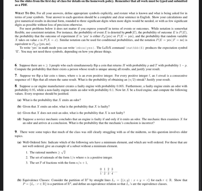 See the slides from the first day of class for | Chegg.com