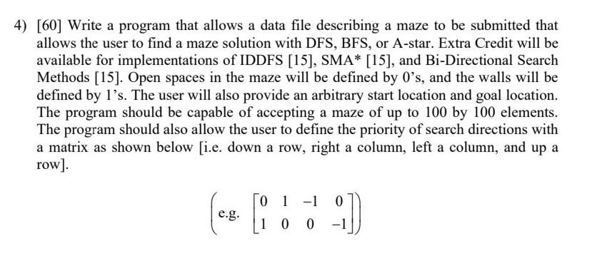 Solved 4) [60] Write a program that allows a data file | Chegg.com