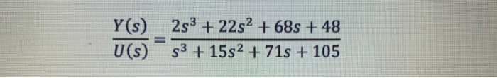 Solved 2. (3pts) Consider a SISO system with the following | Chegg.com Solved 2. (3pts) Consider a SISO system with the following | Chegg.com