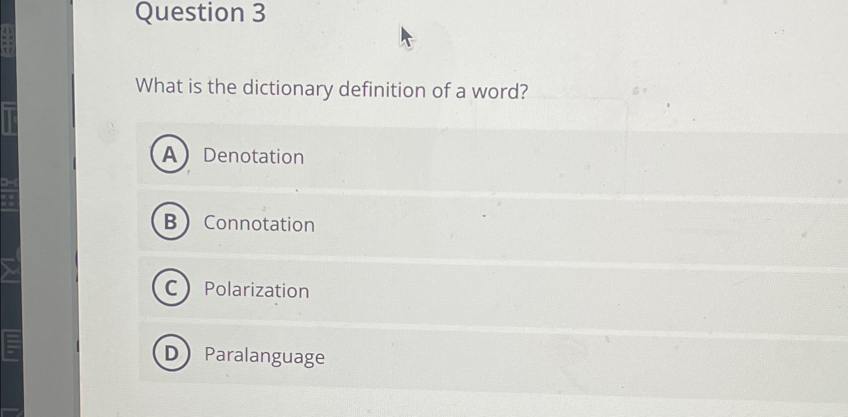 Solved What is the dictionary definition of a | Chegg.com