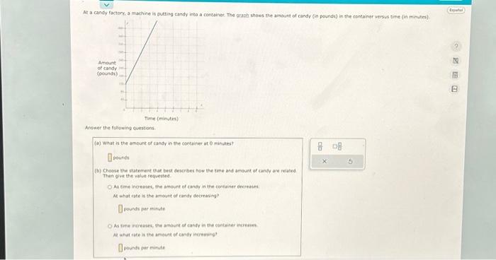 Solved At a candy factory, a machine is putting candy into a | Chegg.com