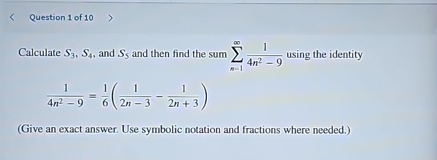 Solved Question 1 ﻿of 10Calculate S3,S4, ﻿and S5 ﻿and then | Chegg.com