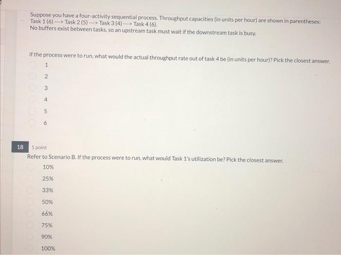 Solved Suppose you have a four-activity sequential process. | Chegg.com