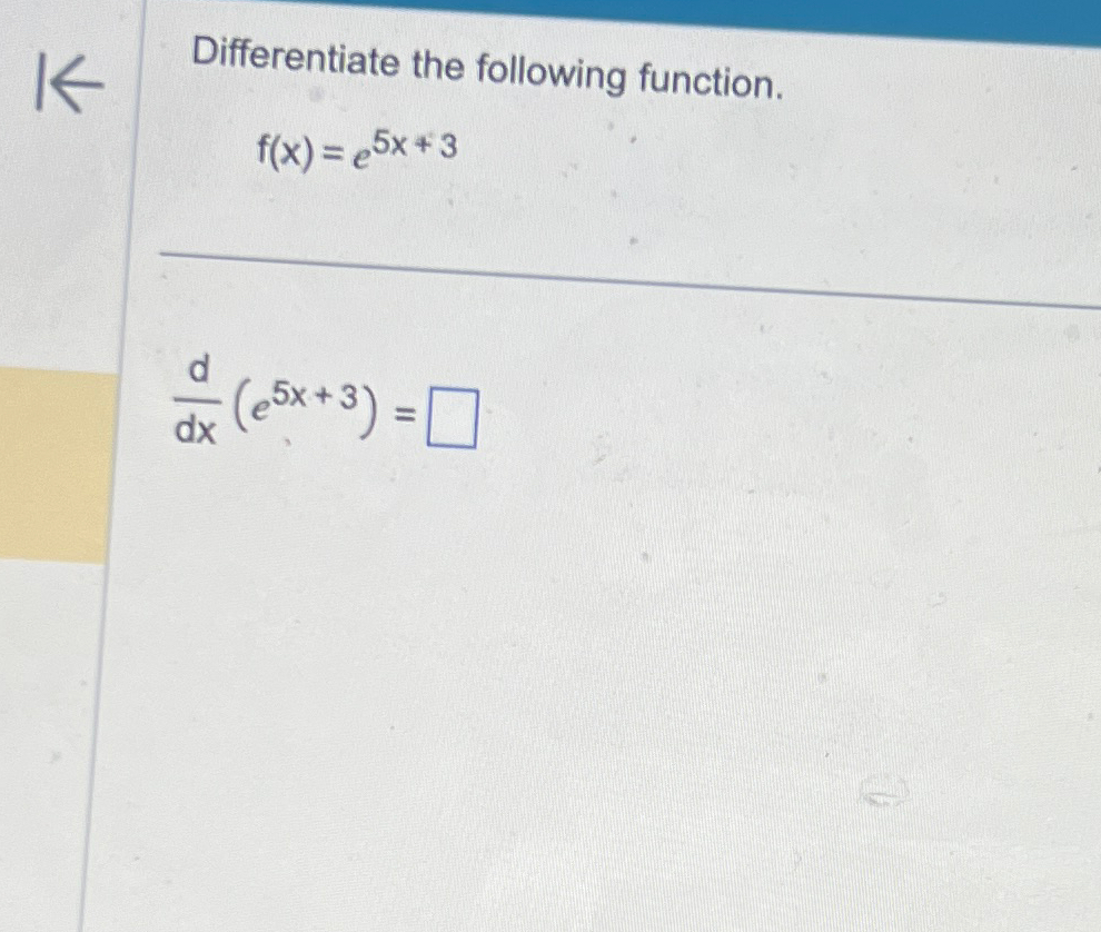 Solved Differentiate the following | Chegg.com