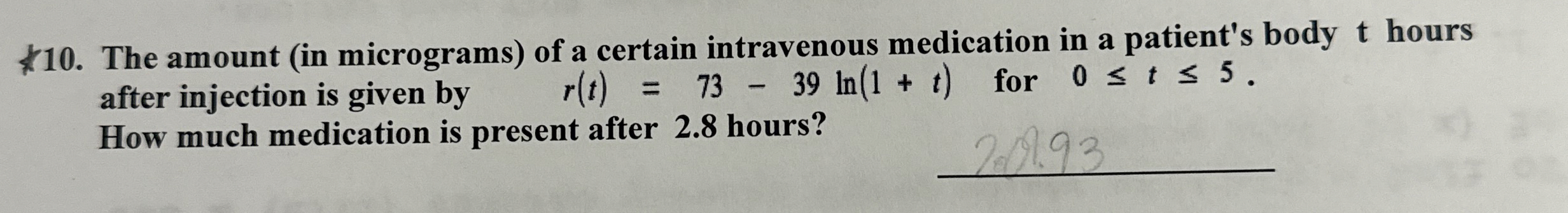Solved How to solve The amount (in micrograms) ﻿of a certain | Chegg.com