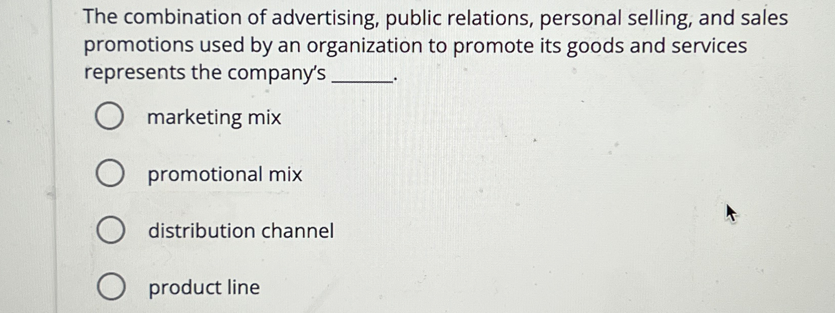 Solved The combination of advertising, public relations, | Chegg.com