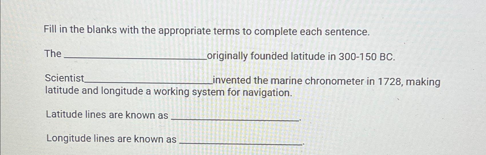 Solved Fill in the blanks with the appropriate terms to | Chegg.com