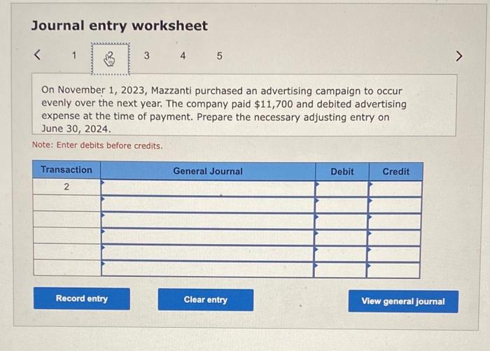 Solved Journal entry worksheet On December 1, 2023, the | Chegg.com