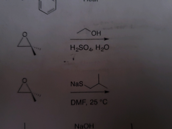 Solved OH H2SO4 H20 Nas DMF, 25 °C NaOH | Chegg.com
