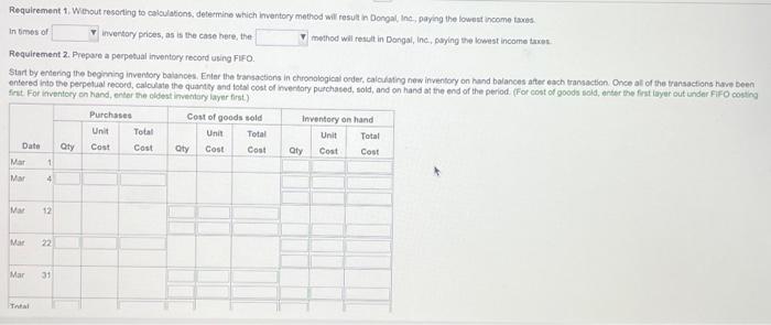 Solved Data table Requirements 1. Without resorting to | Chegg.com