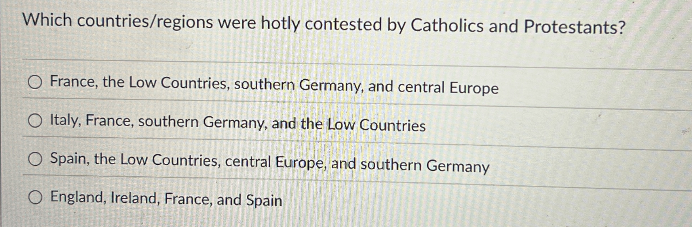 Solved Which countries/regions were hotly contested by | Chegg.com