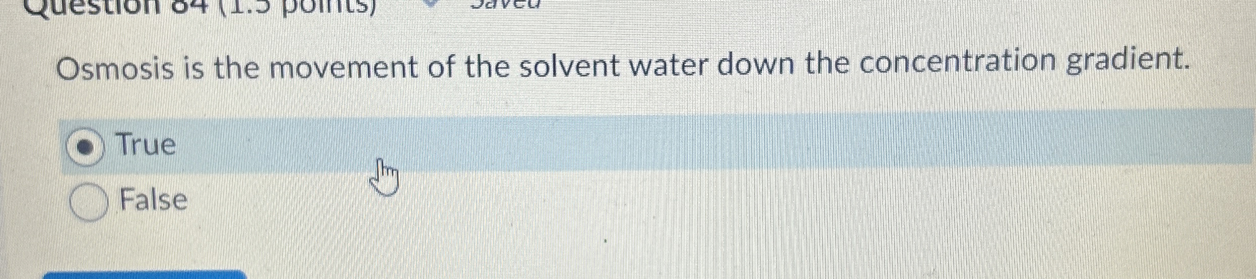 Solved Osmosis is the movement of the solvent water down the | Chegg.com
