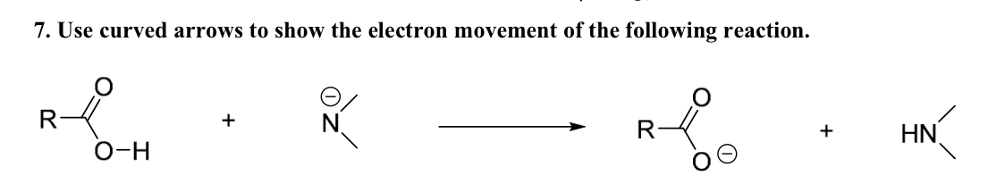 Solved Use curved arrows to show the electron movement of | Chegg.com